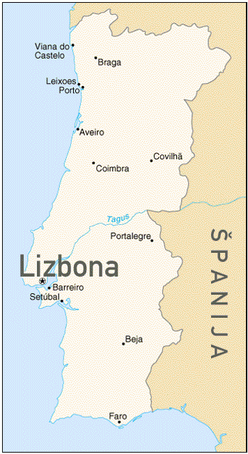 Portugalska - Osnovni podatki