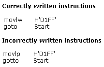 PIC microcontrollers : chapter 3 - Assembly Language Programming